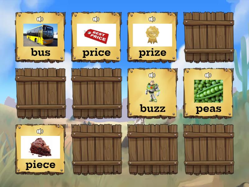 s/z (minimal pairs) - Matching pairs