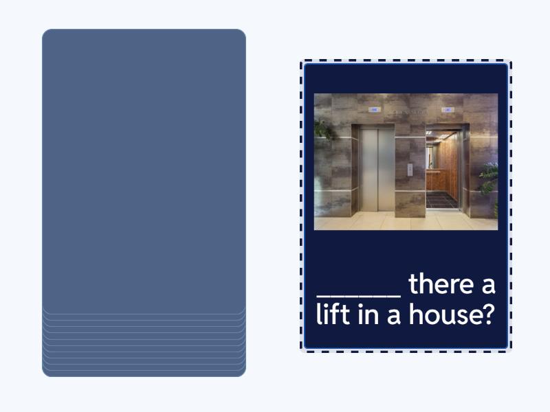 Roadmap A1 (3B) Is/are there...? - Speaking cards