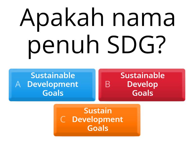 SDG - Quiz