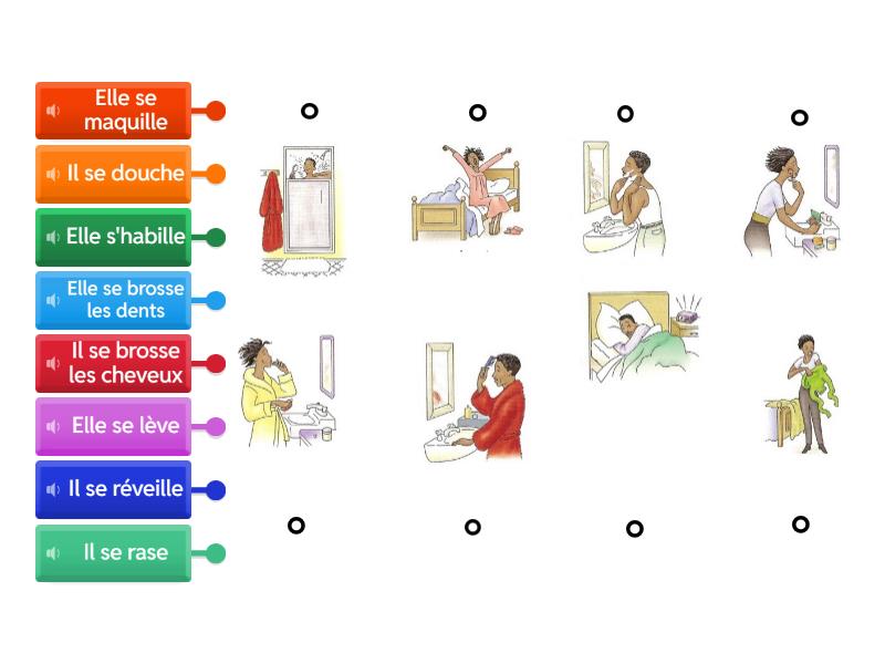 74B) Ma routine du matin (verbes pronominaux) My morning routine ...