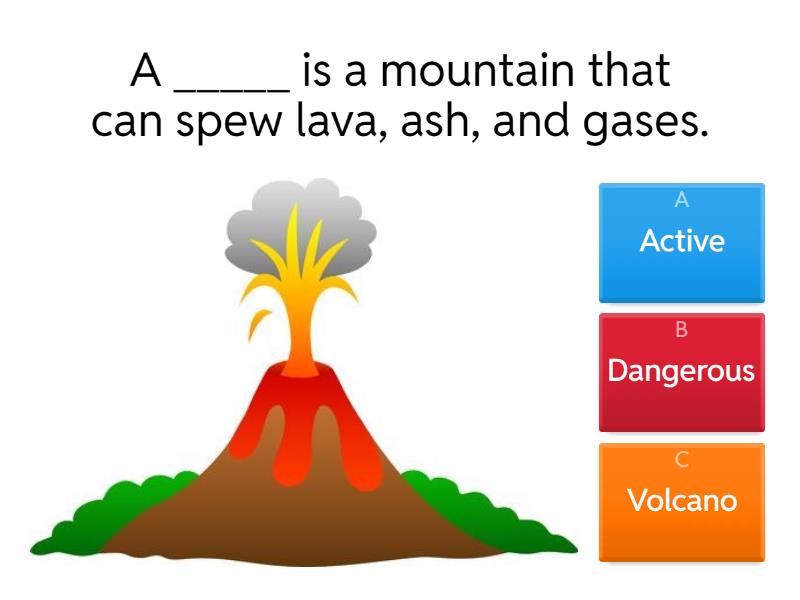 G7 - Inside - Unit 3 - Volcano reading - Vocab - Quiz