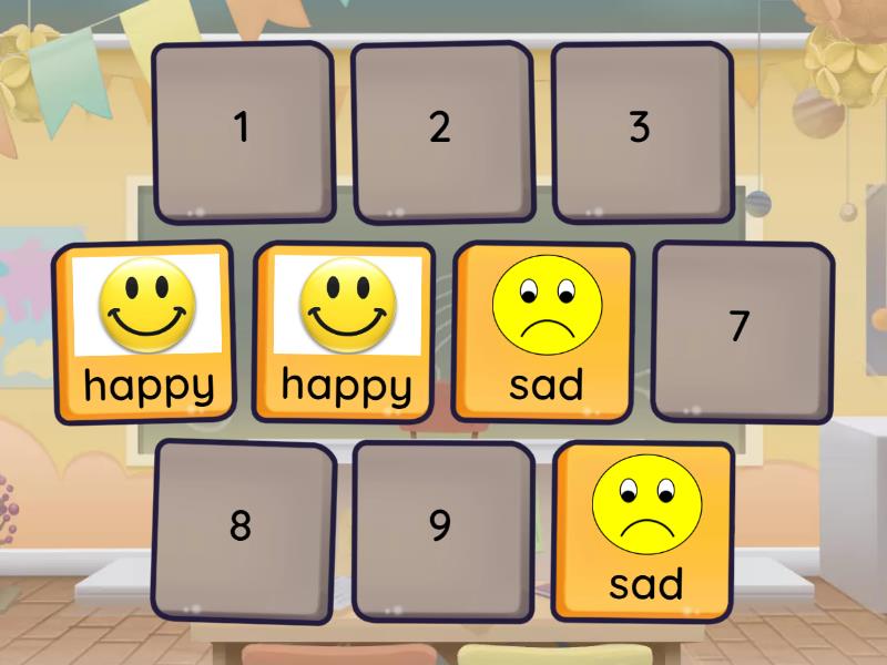 Feelings Card Game - Matching pairs