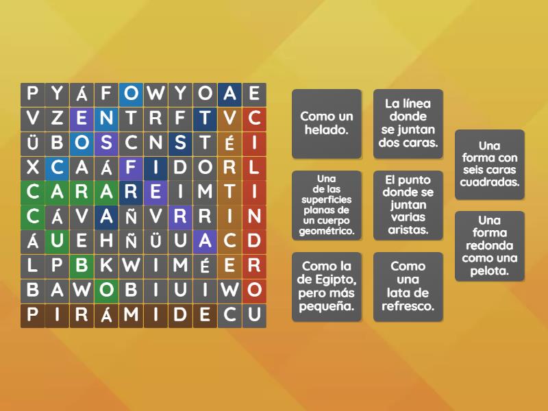 SOPA DE LETRAS ESPACIAL - Wordsearch