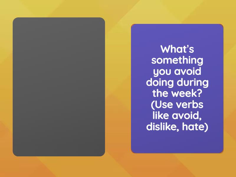 Gerund or infinitive (Speaking questions) - Speaking cards