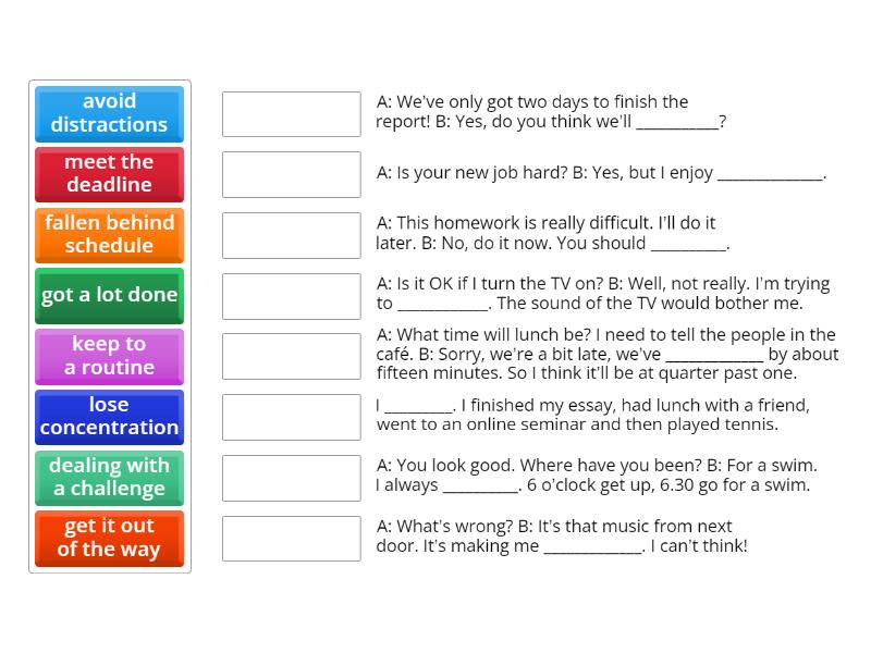 speakout 3A - Match up