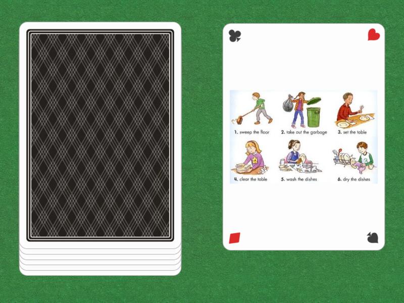Household chores 1 - Speaking cards