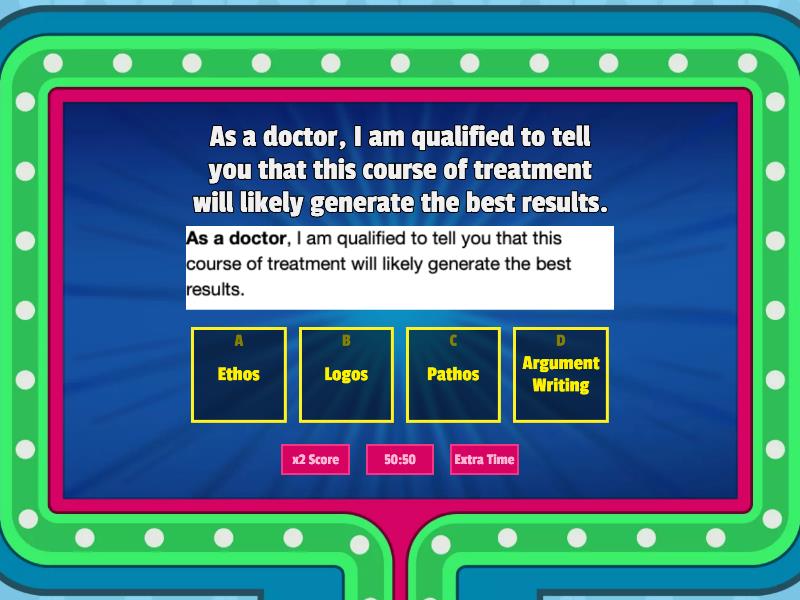 Persuasive Appeals - Gameshow quiz