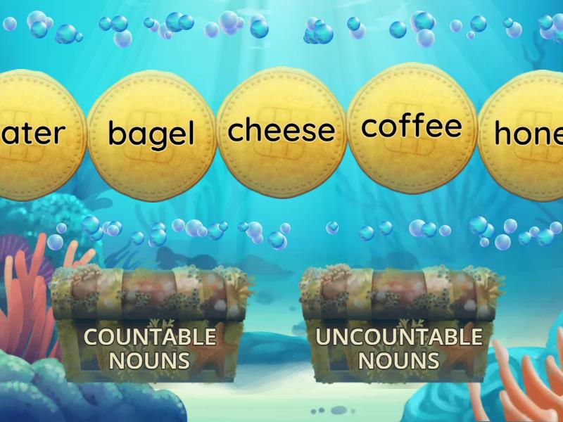 COUNTABLE & UNCOUNTABLE NOUNS - Speed sorting