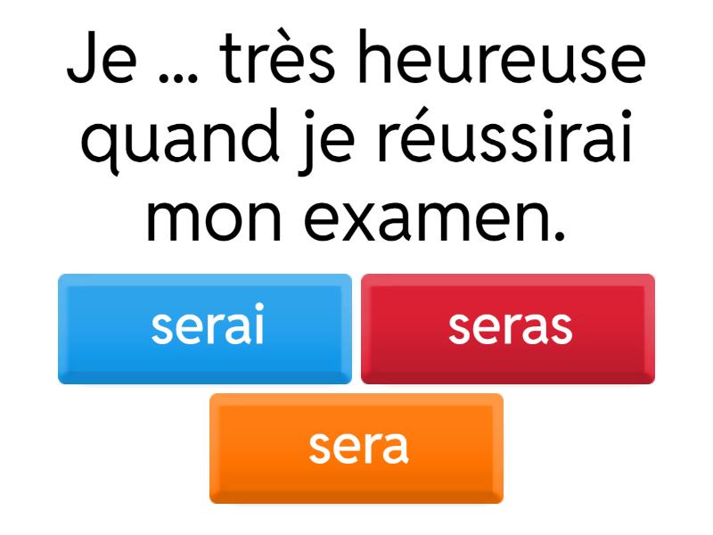 La grammaire: le futur simple - Quiz