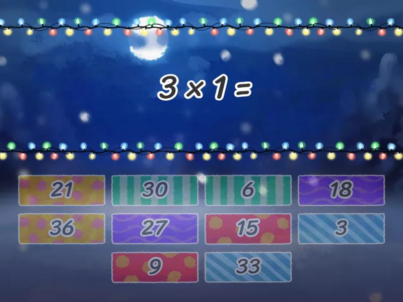 Multiplication 3s - Find the match