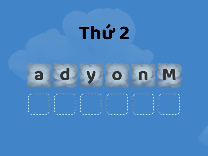 FF2-UNIT5-Days of the week - Anagram