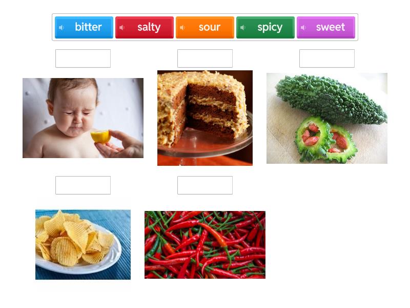 sense of taste - Match up