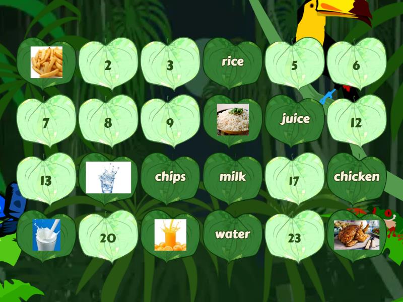 KB2 _U6_Food Matching pairs - Согласующиеся пары