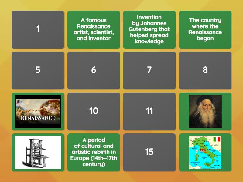 Renaissance - Matching pairs