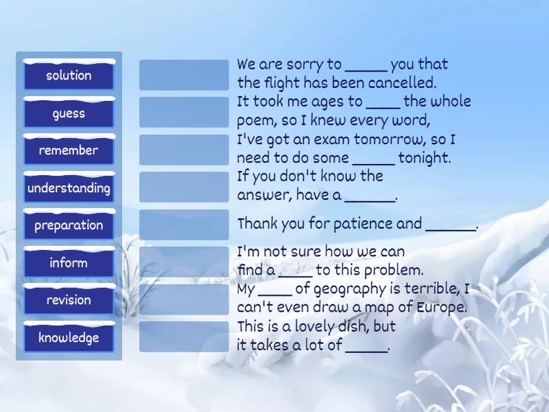 SpeakOut B1 3a noun/verbs - Match up