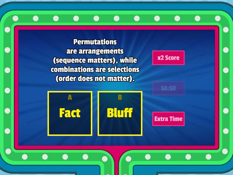 Fact Or Bluff Gameshow Quiz
