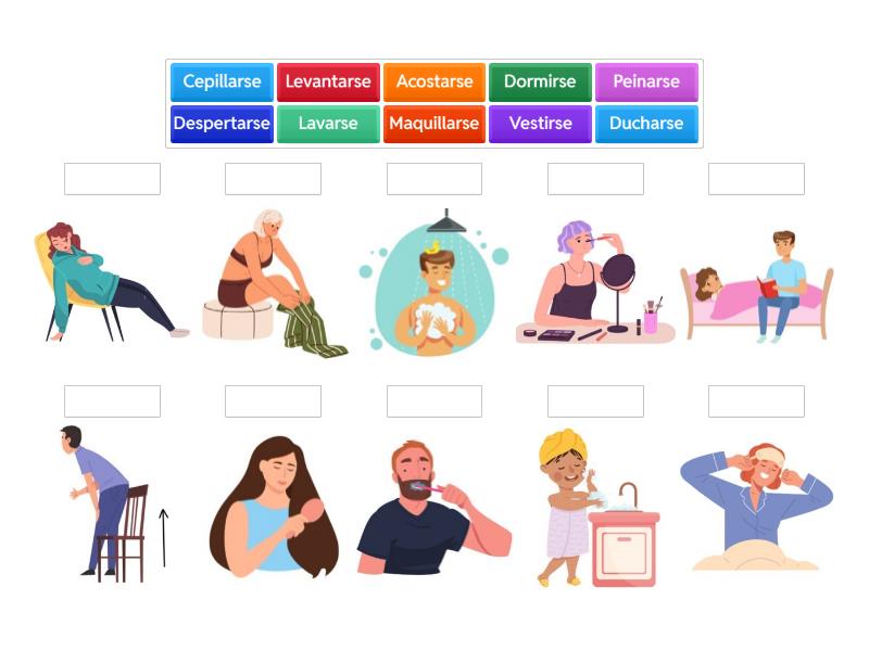 Verbos Reflexivos - Une las parejas