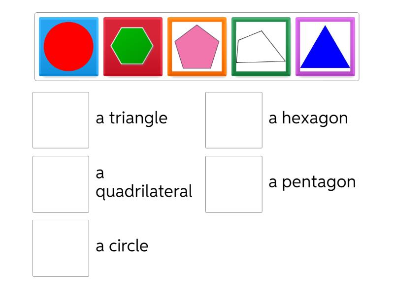 2D shapes - Match up