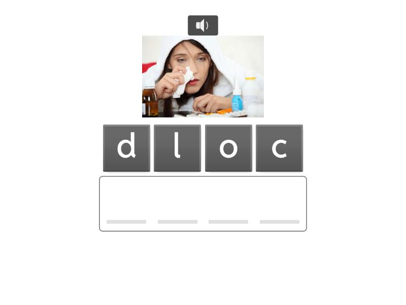 U3 - Lesson 4 (Illnesses) - Anagram