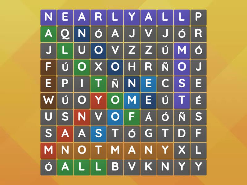 UTEQ-EIA3-U5-QUANTIFIERS - Wordsearch