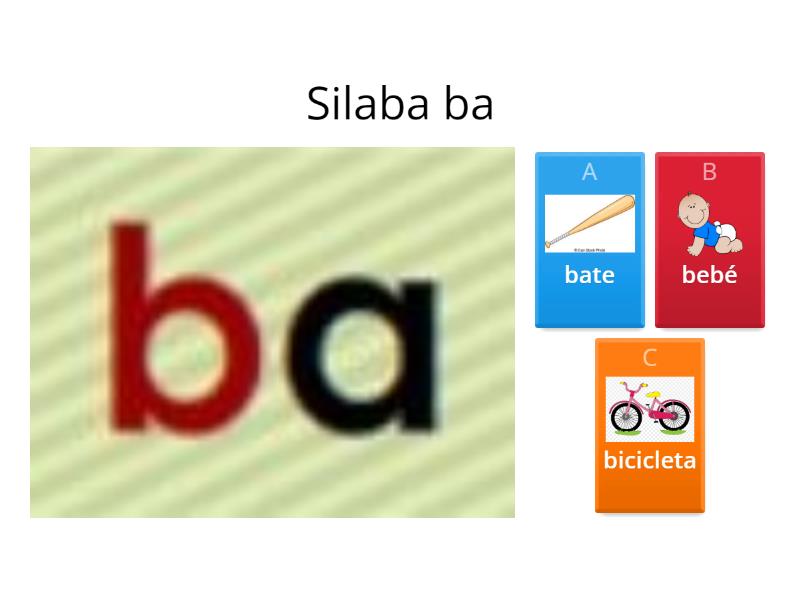 Silabas con B () - Quiz