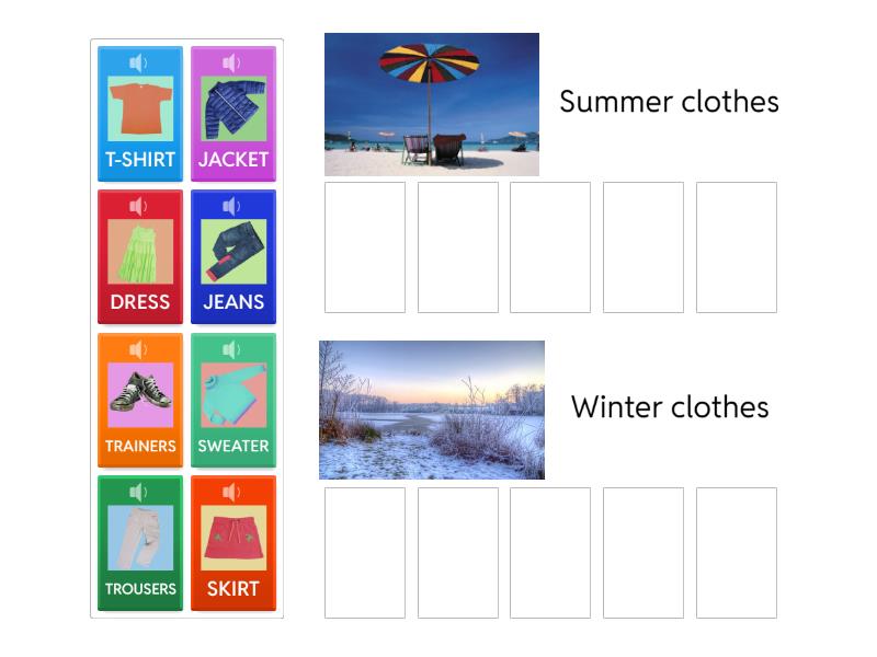Why do we wear clothes? II - Group sort