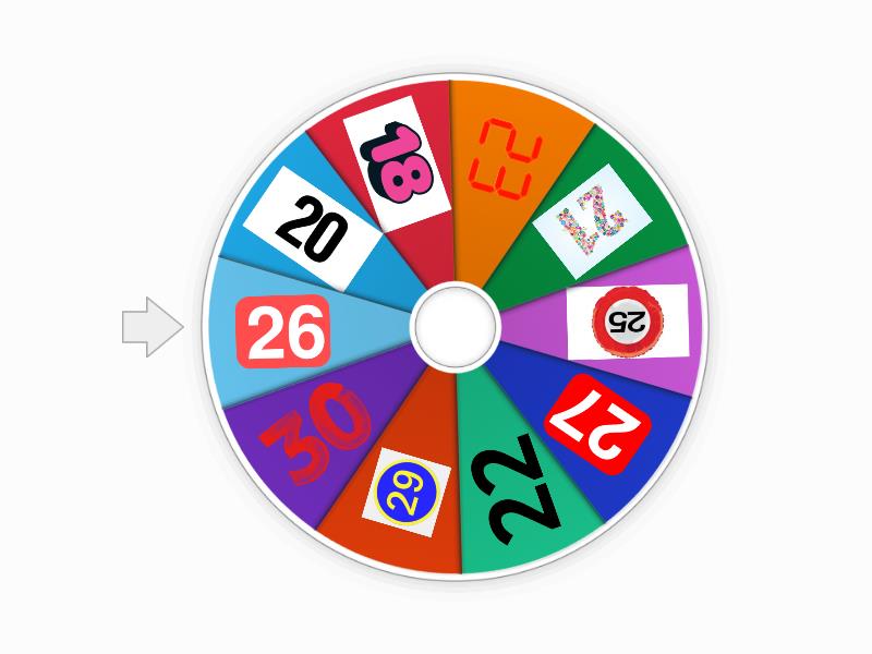 Numbers - Spin the wheel