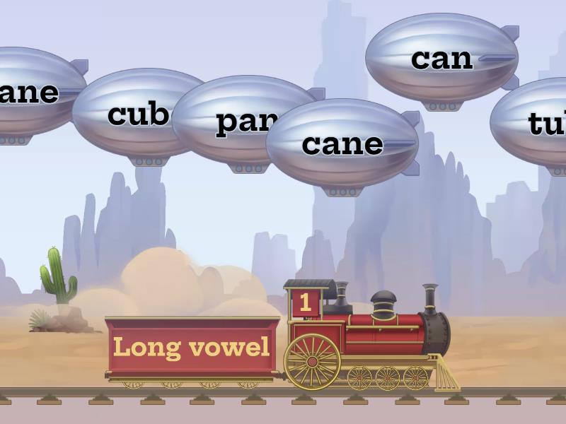 , long and short vowels, Bossy 'e' - Balloon pop