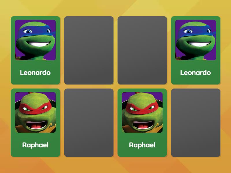 Teenage Mutant Ninja Turtles - Matching pairs