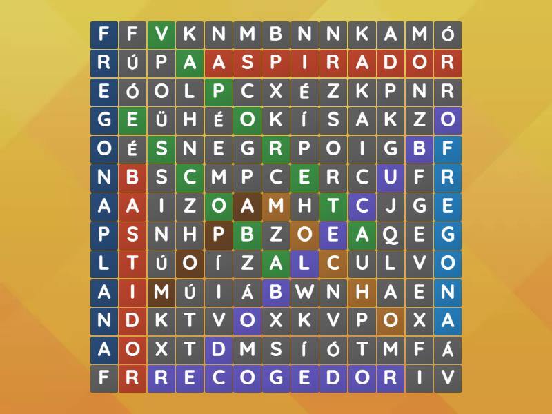 Herramientas de suelo - Sopa de letras