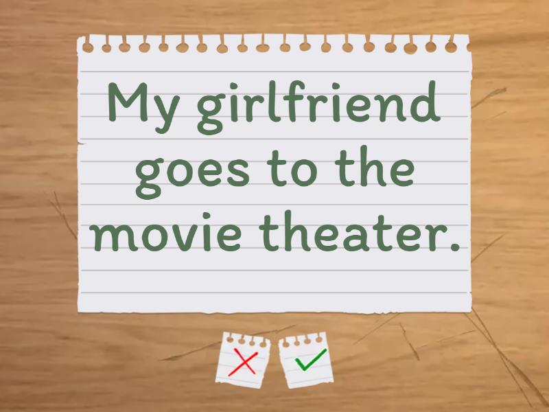 Los lugares sentences - Flash cards