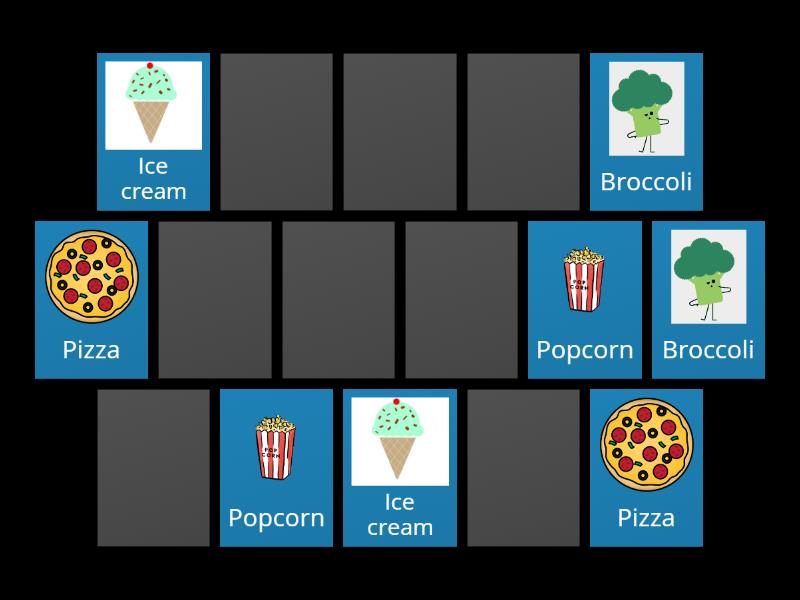 Do you like broccoli ice cream? - Matching pairs
