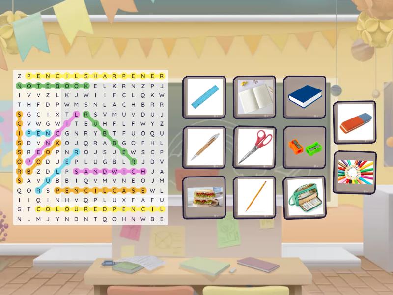 Go Getter (1) 0.3 In the classroom - Wordsearch