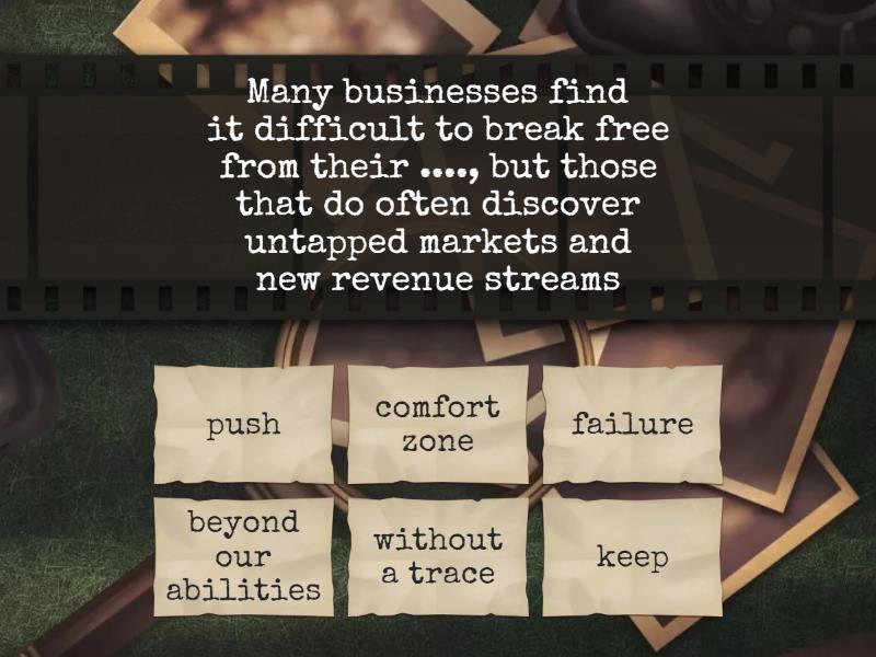 Unit 5B. Vocabulary 1 - Find the match