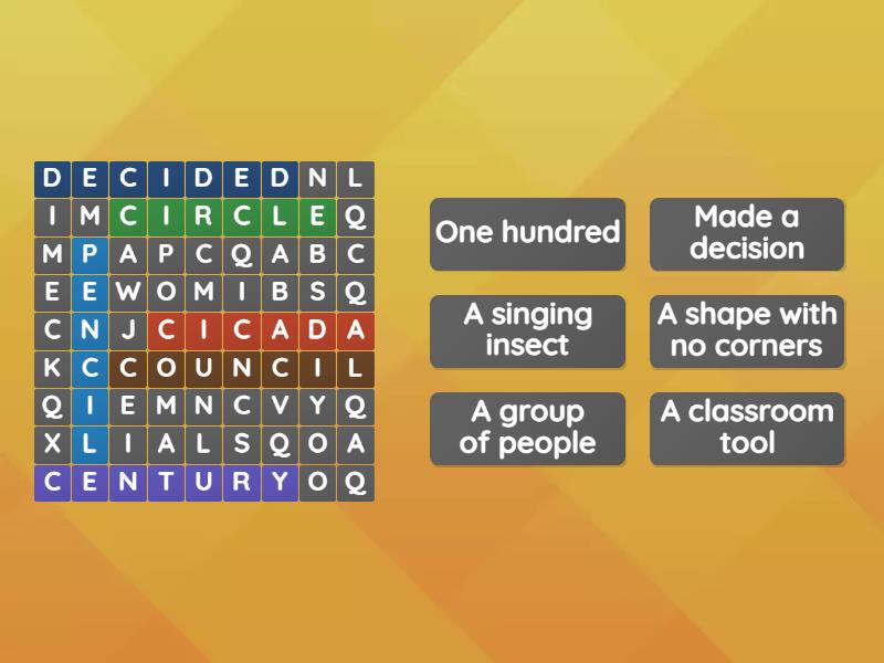 Word search- soft c (ci) - Wordsearch
