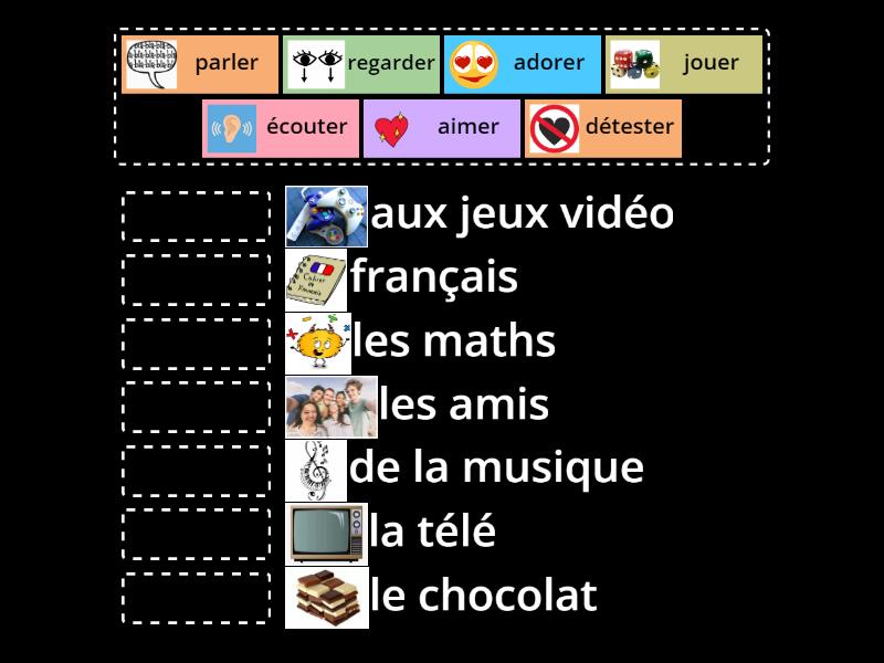 Les verbes - Match up