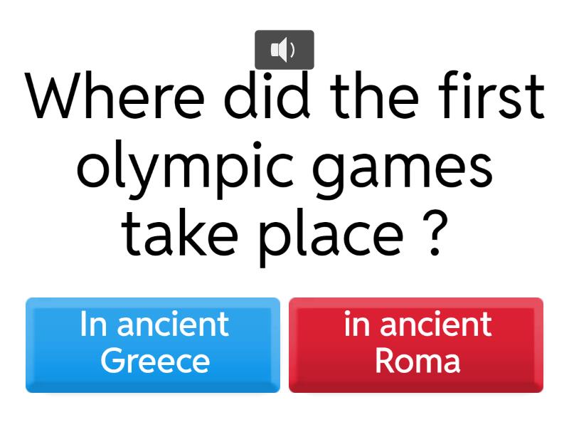 The olympic games - Quiz