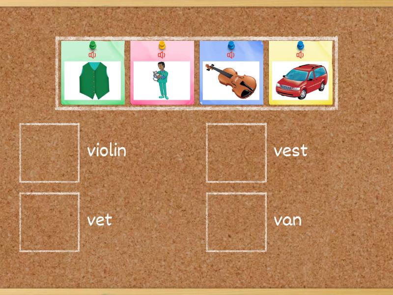 Oxford Phonics Letter Vv - Match up