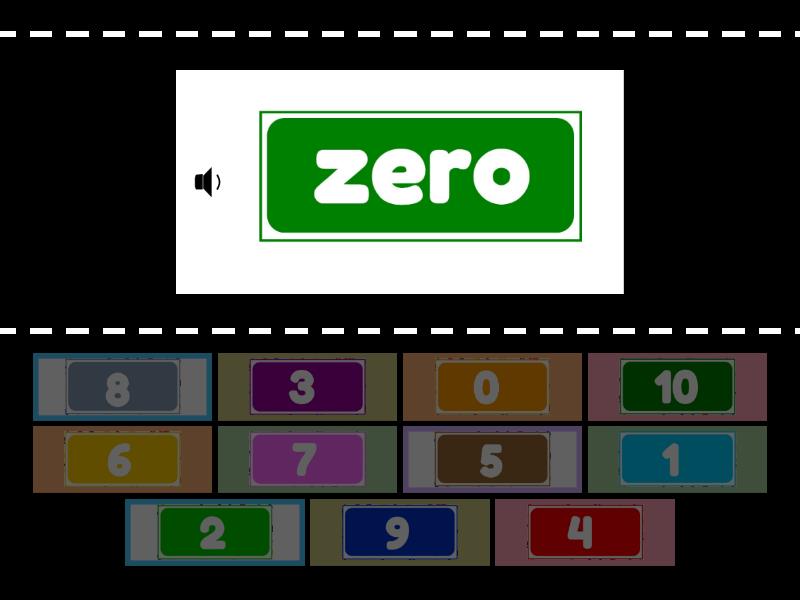 Roadmap A1 |2C| Numbers 0-10 - Find the match