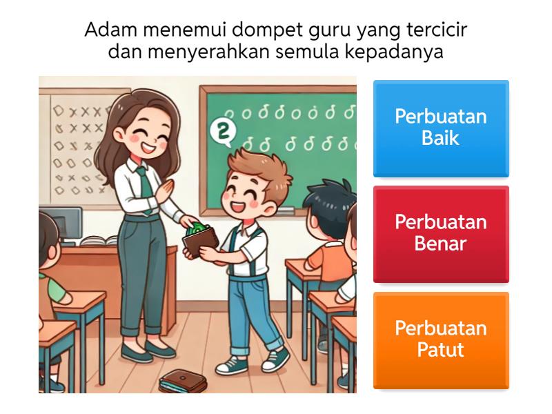 Pilih jawapan yang paling sesuai bagi setiap situasi berikut. - Quiz