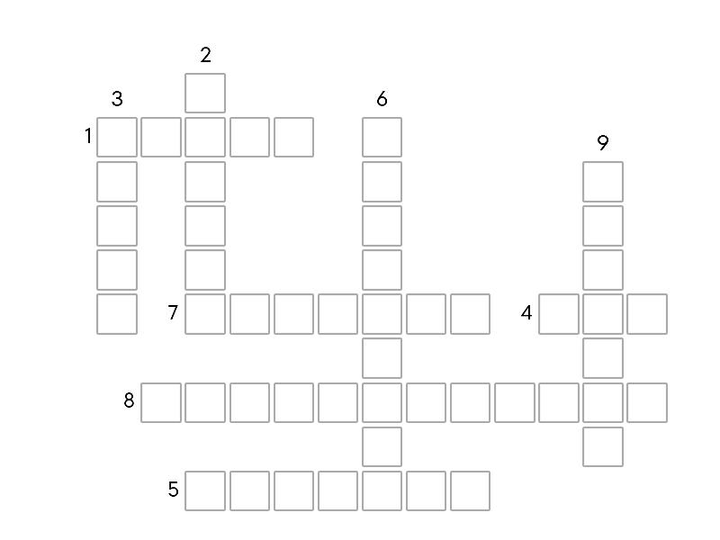 minecraft movie quiz - Crossword