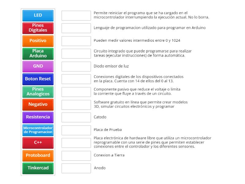 Cuanto se de Arduino - Match up