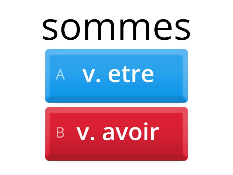 verbe etre &avoir - Quiz