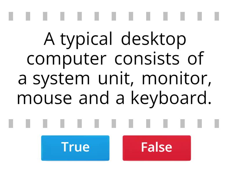 Std-10 Chapter-1 Classification of Computers. - Verdadero o falso