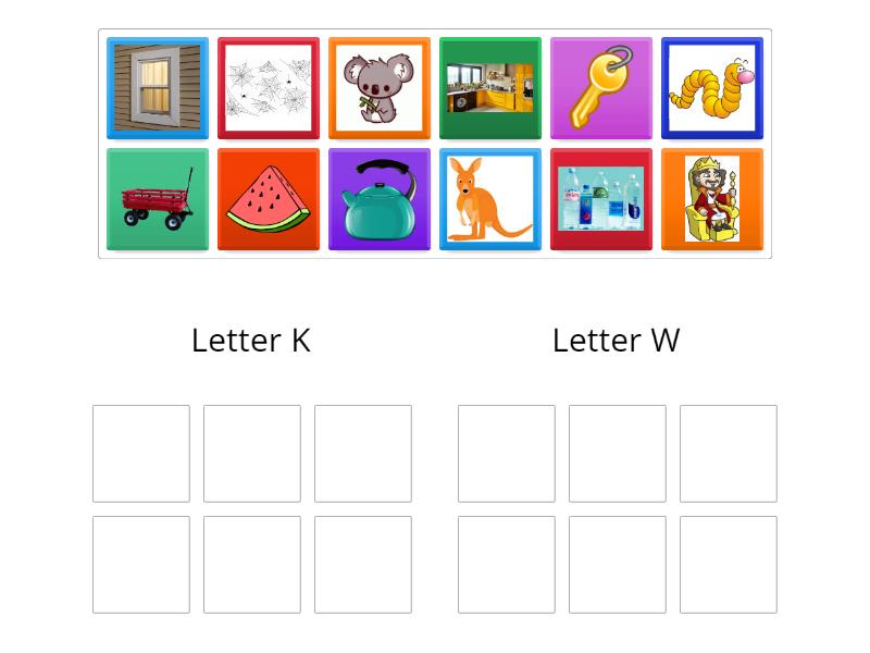 LETTER K GAME - Group sort