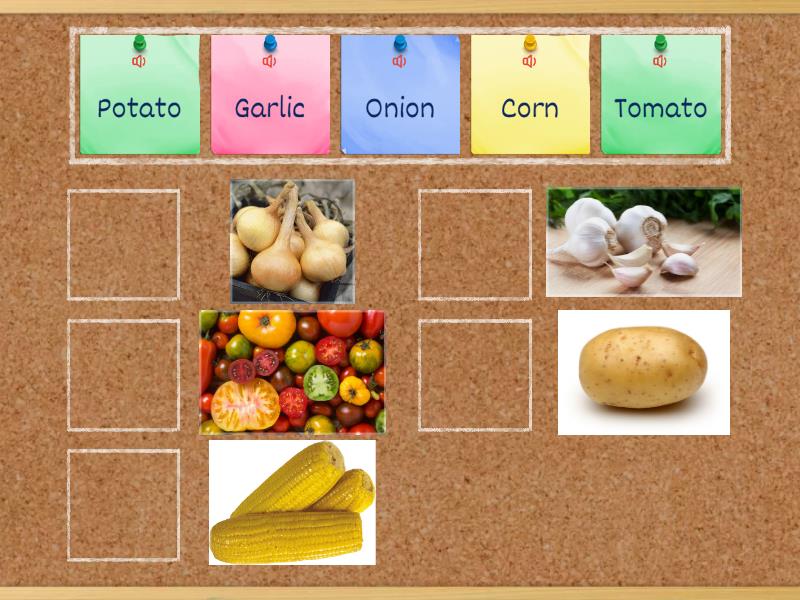 Identify the Vegetables - Match up