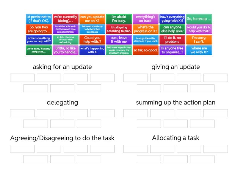 BR 2 Updating & delegating - Group sort