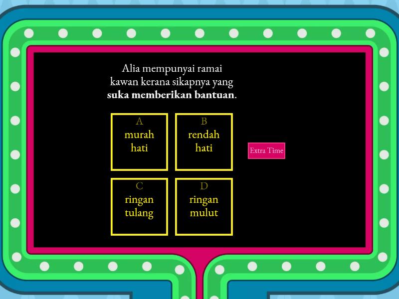 Ulangkaji Peribahasa Darjah 3-4 - Gameshow quiz