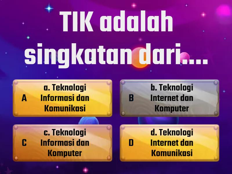 soal latihan TIK - Quiz