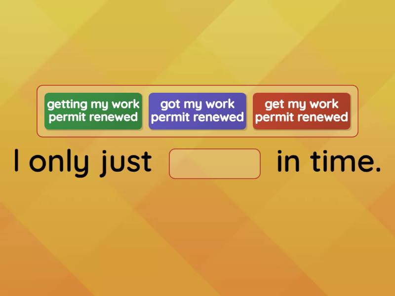 C1. English File [phrases with 'get'] 3A 2 - Complete the sentence